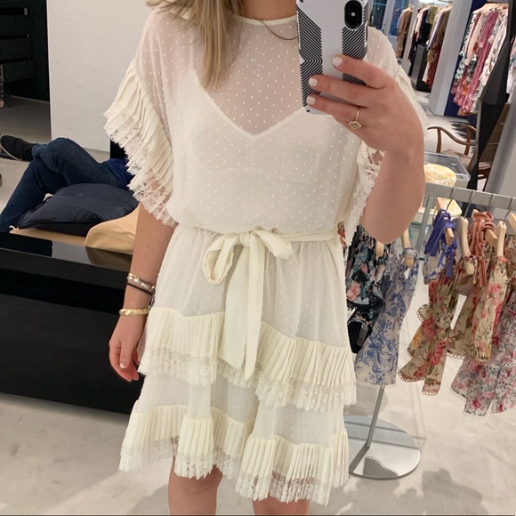 Zimmermann | Dresses | Brand New Zimmerman Espionage Pleat Frill Mini ...